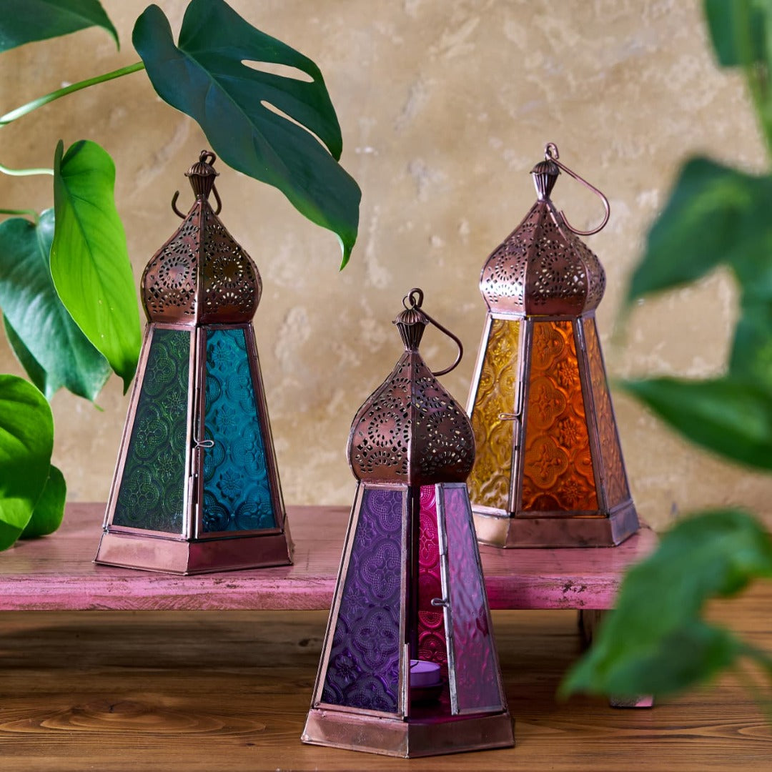 Moroccan Glass Lanterns - Mytri Designs